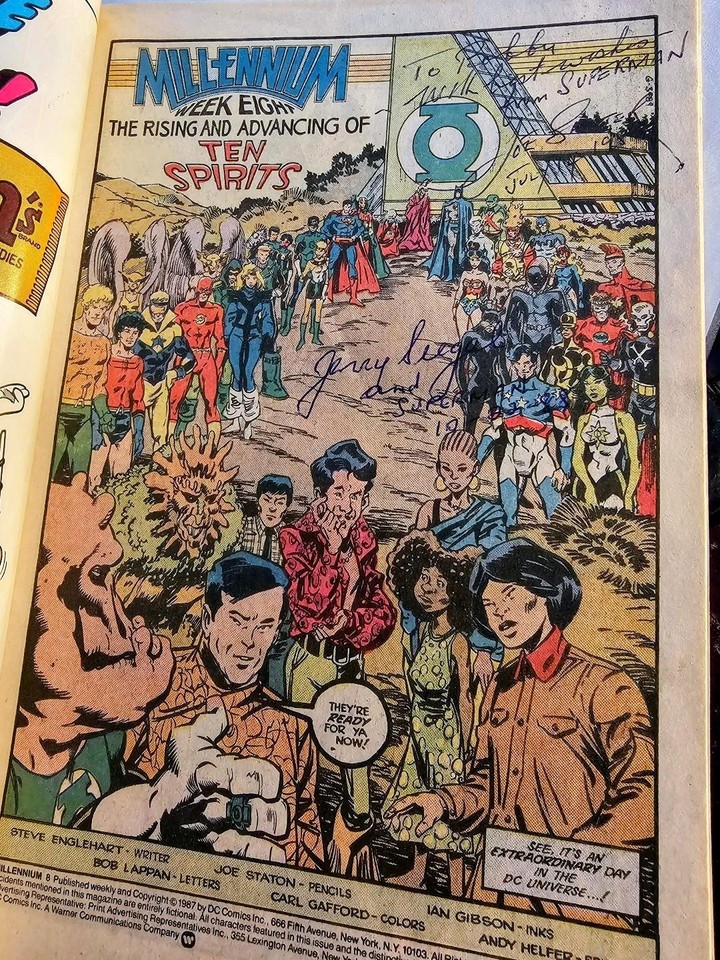 JERRY SIEGEL & JOE SHUSTER, KIRK ALYN, JOE STATON, IAN GIBSON signed ...