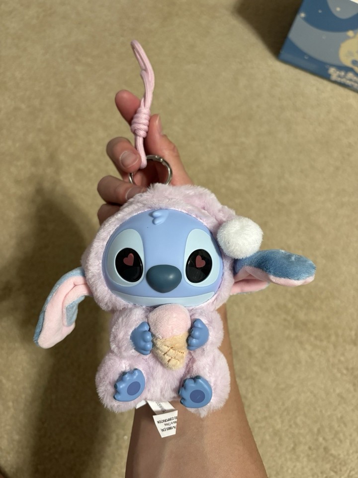 AUTHENTIC Miniso Stitch Eat Something Before Sleep Series Vinyl ...