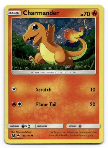 Charmander LP Alternate Art Burning Shadows 18a/147 Pokemon TCG Holo | eBay