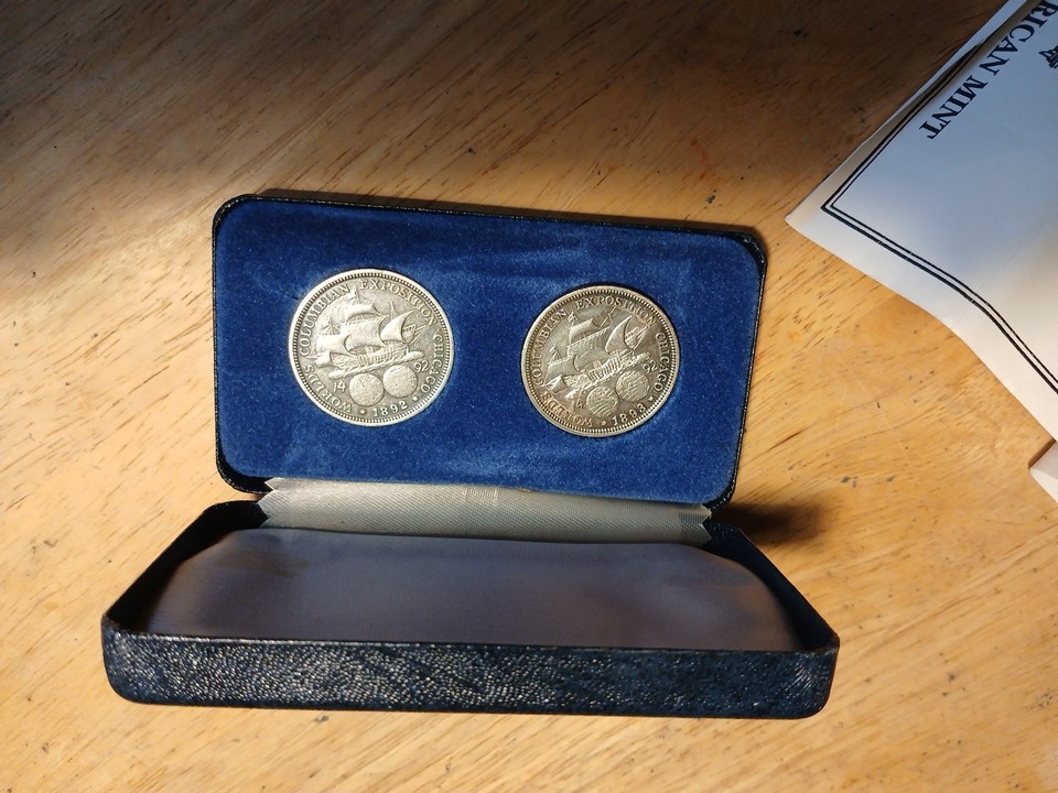 1892&1893 Set Of .999 Sterling Silver Coins In Case | eBay