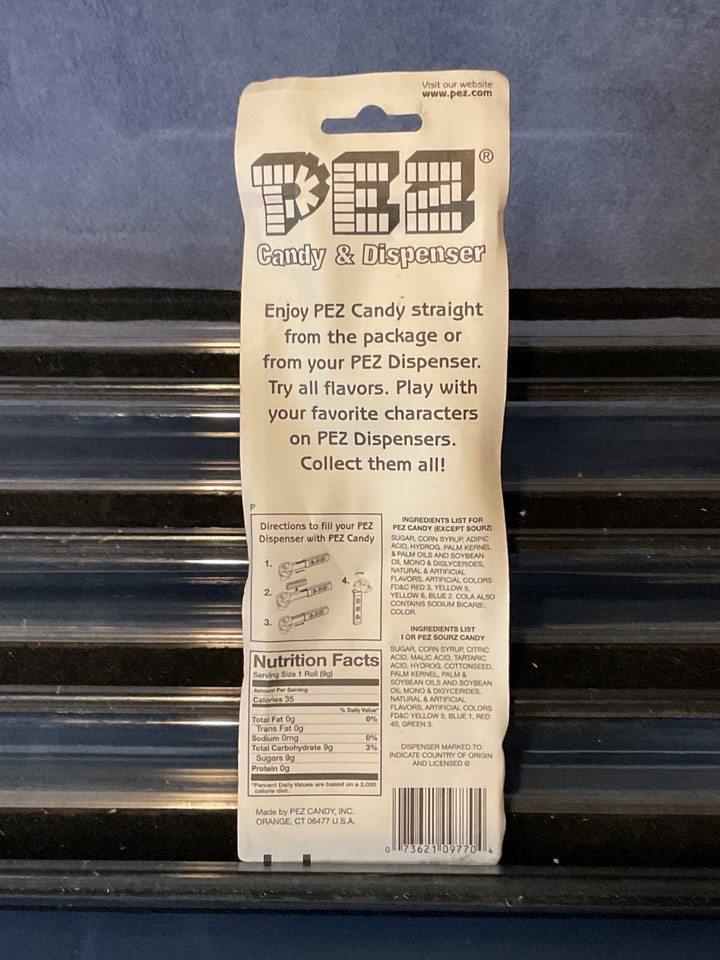 Pez Singles- Bee Movie- Barry B. Benson, Mint on Card | eBay