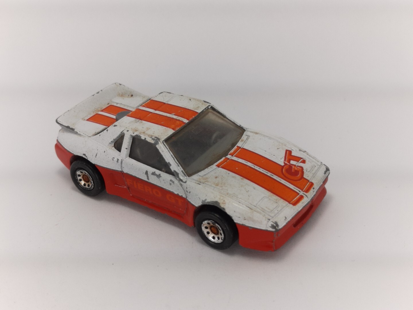 Matchbox White Pontiac Fiero GT 1985 1:56 Scale Diecast Vehicle Used ...