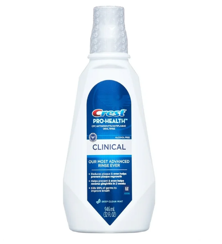 Crest Clinical Mouthwash Alcohol Gingivitis Protection 32 FL Oz for ...
