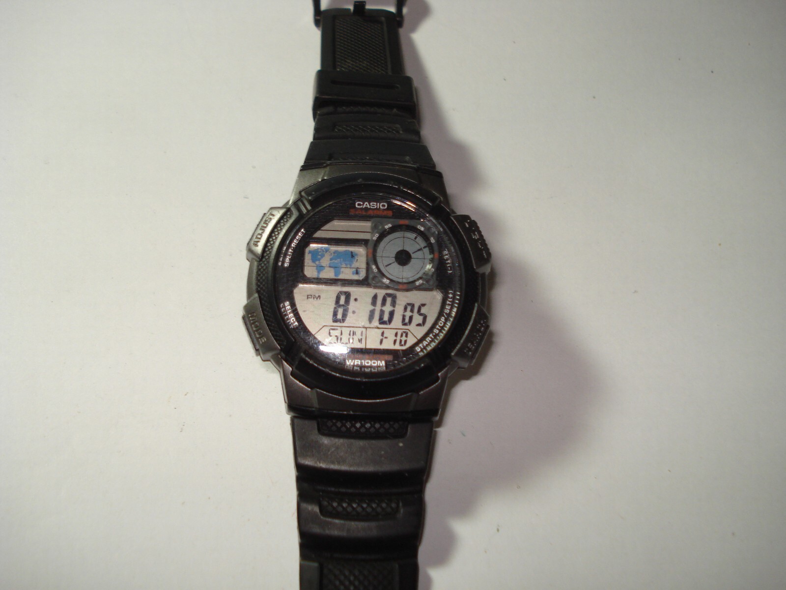 RARE VINTAGE CASIO MAPS GRAPH DIGITAL SPORTS WATCH NE… - Gem
