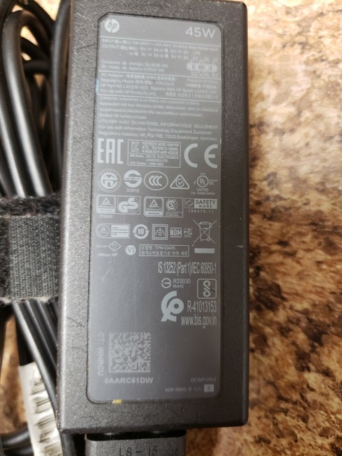 Genuine HP Laptop Charger AC Power Adapter Tpn-da15 15v for sale online ...