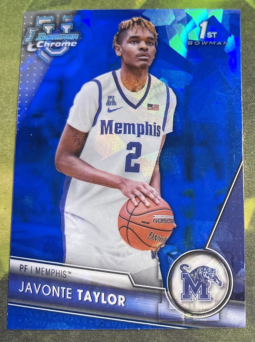 Javonte Taylor - 2023-24 1st Bowman U Chrome Sapphire - Memphis | eBay