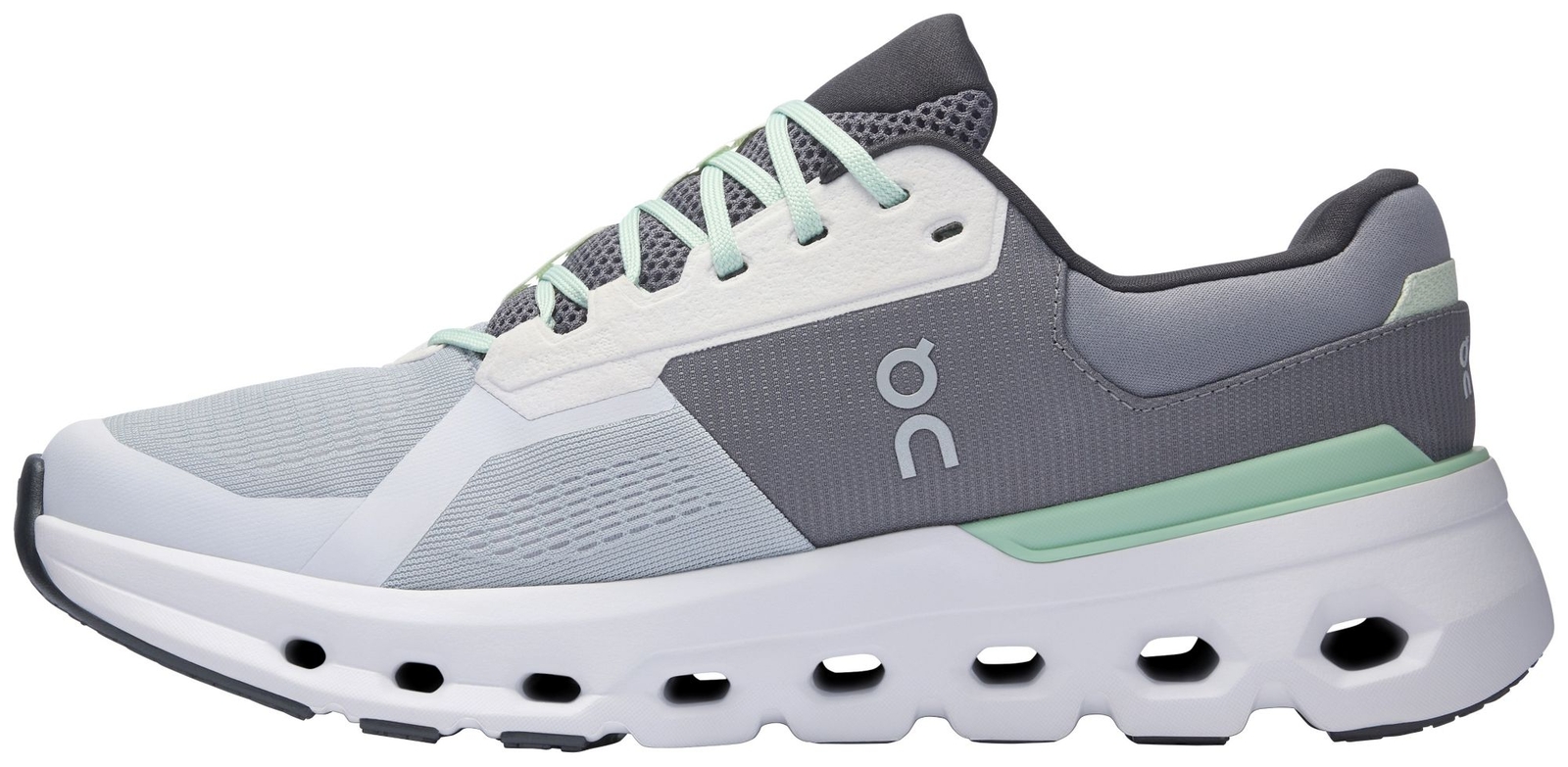 Men's On Brand White/Grey/Green Cloud Cloudrunner 2 OC Running Shoes ...