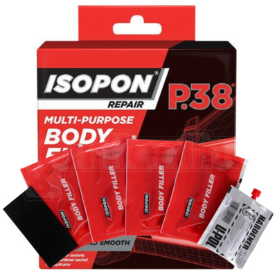 Isopon P38 All Use Easy Sand Car Body Filler Repairs Dents Scratch ...