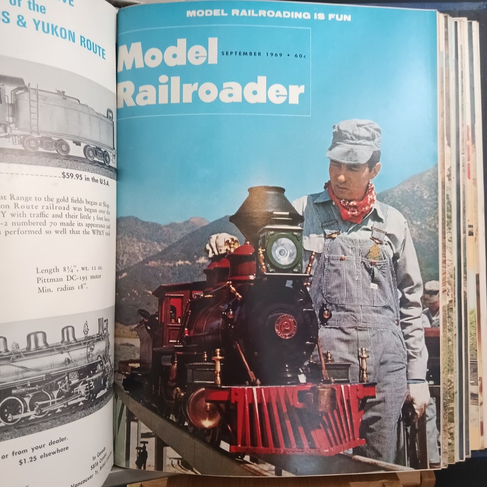 Model Railroader Magazine Complete Year 1969, 12 Issues + Binder + Free ...