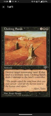 MTG: Choking Sands - Mirage - Magic Card | eBay
