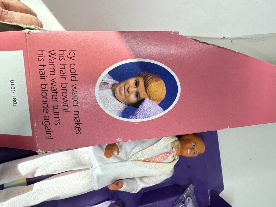 Barbie Dance Magic Ken Doll 1989 Never Removed from Box Color Changing ...