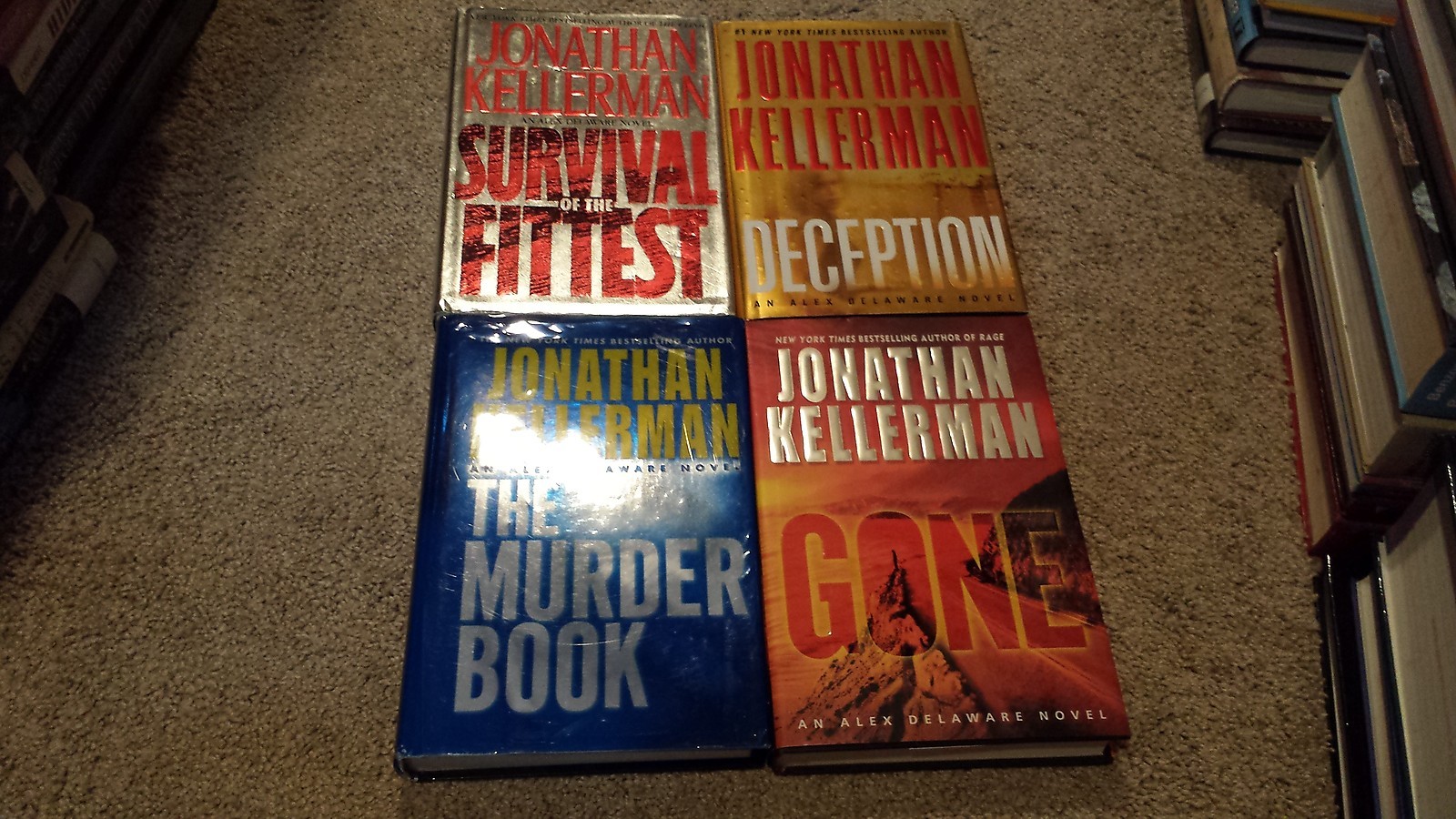 Jonathan Kellerman - 4 Books - Deception, Gone, The Murder Book, Survival of the | eBay