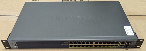 Netgear M4100-26-PoE FSM7226P 24-Port L2+ Managed PoE Switch SFP 2-Port ...