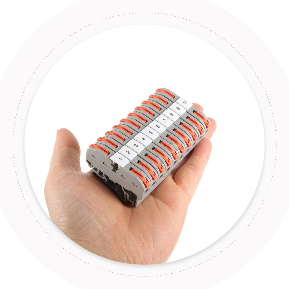 Set of 3 Terminals Block Connector Strips Electrical Connectors Kit | eBay