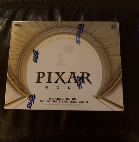 2025 TOPPS DISNEY PIXAR GOLD HOBBY BOX (1 Encased/9 Cards) Brand New ...