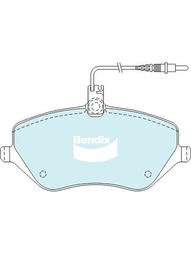 Bendix Euro+ Brake Pad fits Peugeot 407 2.7 6E SW HDi (DB2024-EURO+ ...