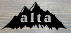 Alta Sticker Decal Utah Ski Mountain Deer Valley Brighton Snowbird Park ...