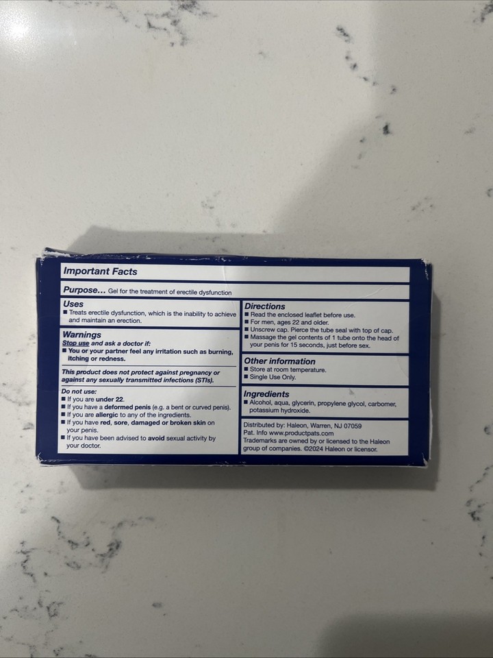 Eroxon StimGel Treatment Gel for Erectile Dysfunction - Packaging ...