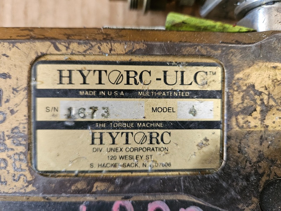 Hytorc ULC-4 Hydraulic Torque Wrench w/ (3) Hex Cassette Heads | eBay