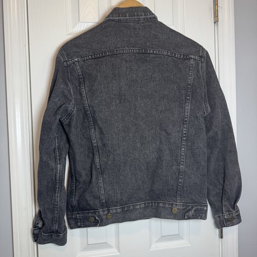 Vintage Georges Marciano For Guess Size Small Black Gray Denim Trucker ...