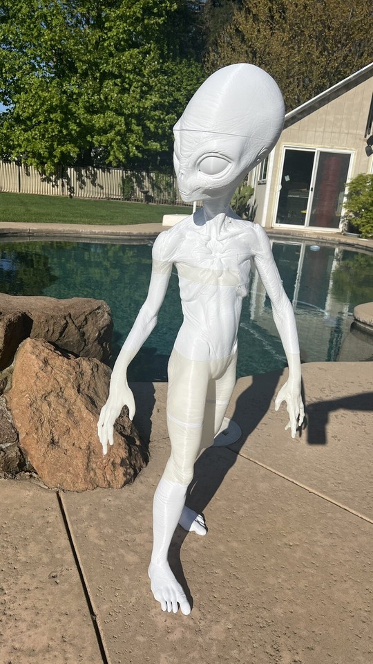 Grey Alien Life Size DIY Statue 4' Tall | eBay