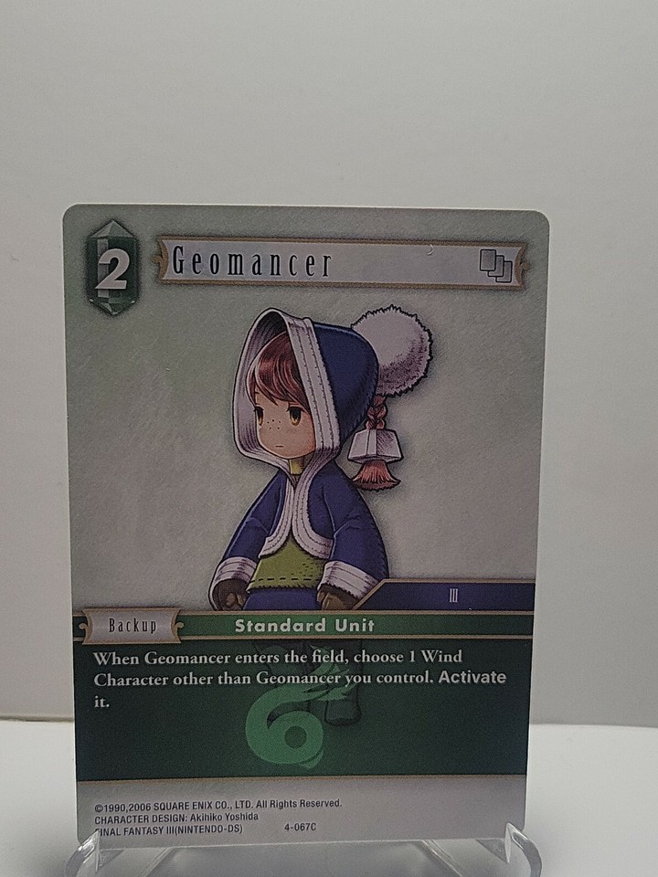 Geomancer 4-067C Final Fantasy TCG Opus 4 New Fresh | eBay