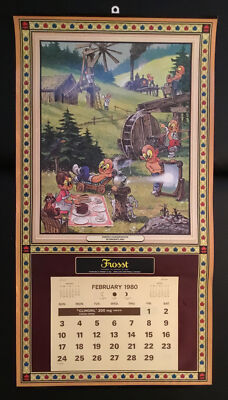 Vintage FROSST CALENDAR~Energy Conservation In Dingbat Land~1980 ...