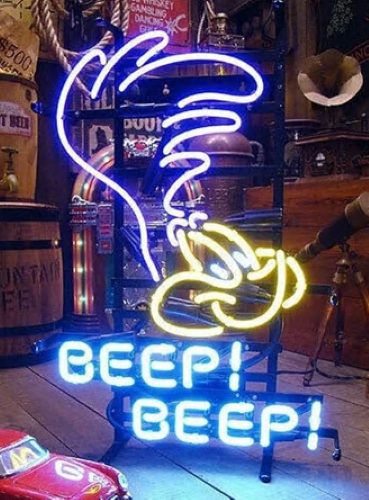 Superbird Road Runner Beep Beep Neon Lamp Light Sign 17"x14" Bar Beer ...