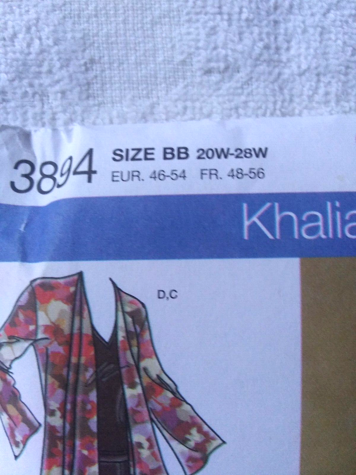 Simplicity 3894 Plus Size Pattern Knit Top Pants Skirt Drape Jacket~20W ...