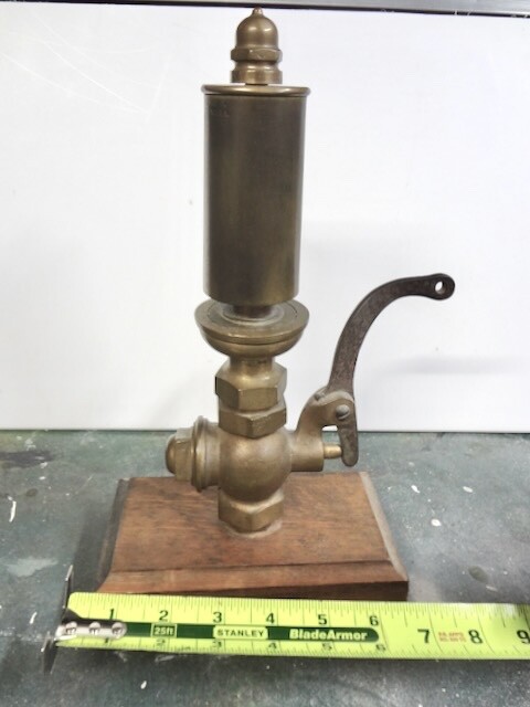 2" UNKNOWN BRASS STEAM WHISTLE 1" Mounting 10-1/2" Tall STEAM TRACTION ...
