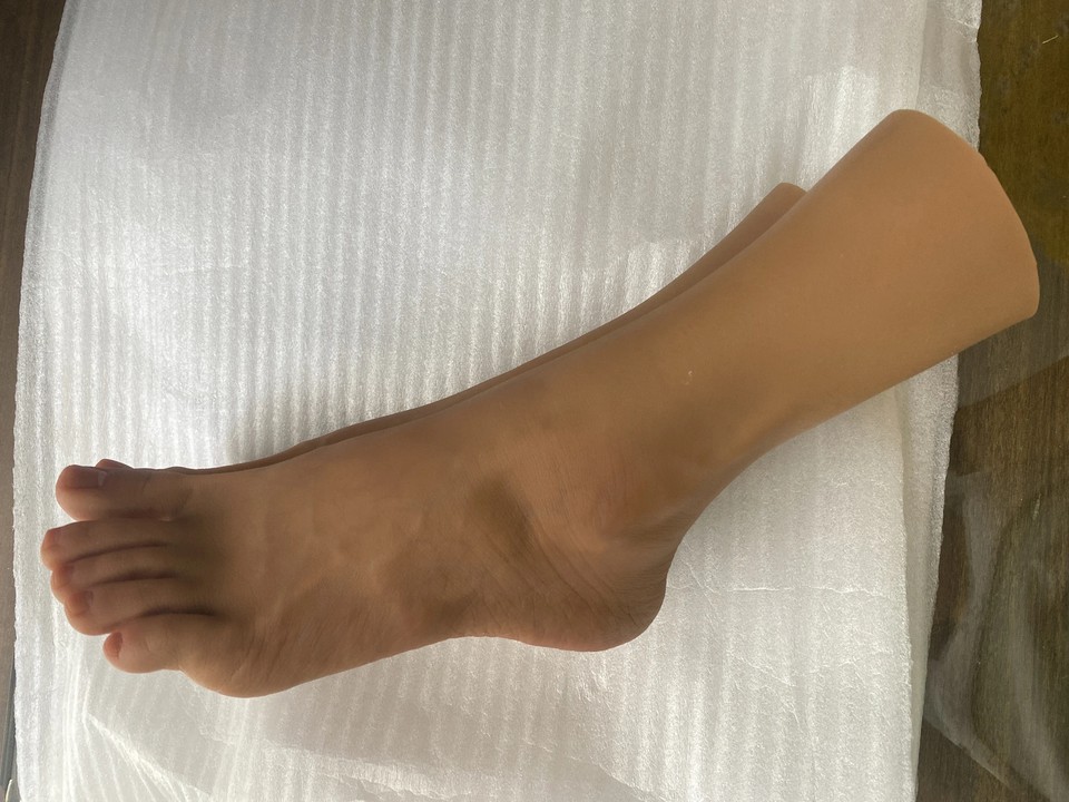 Female Silicone Feet Nail Practice Foot Model Simulation Mannequin Feet ...