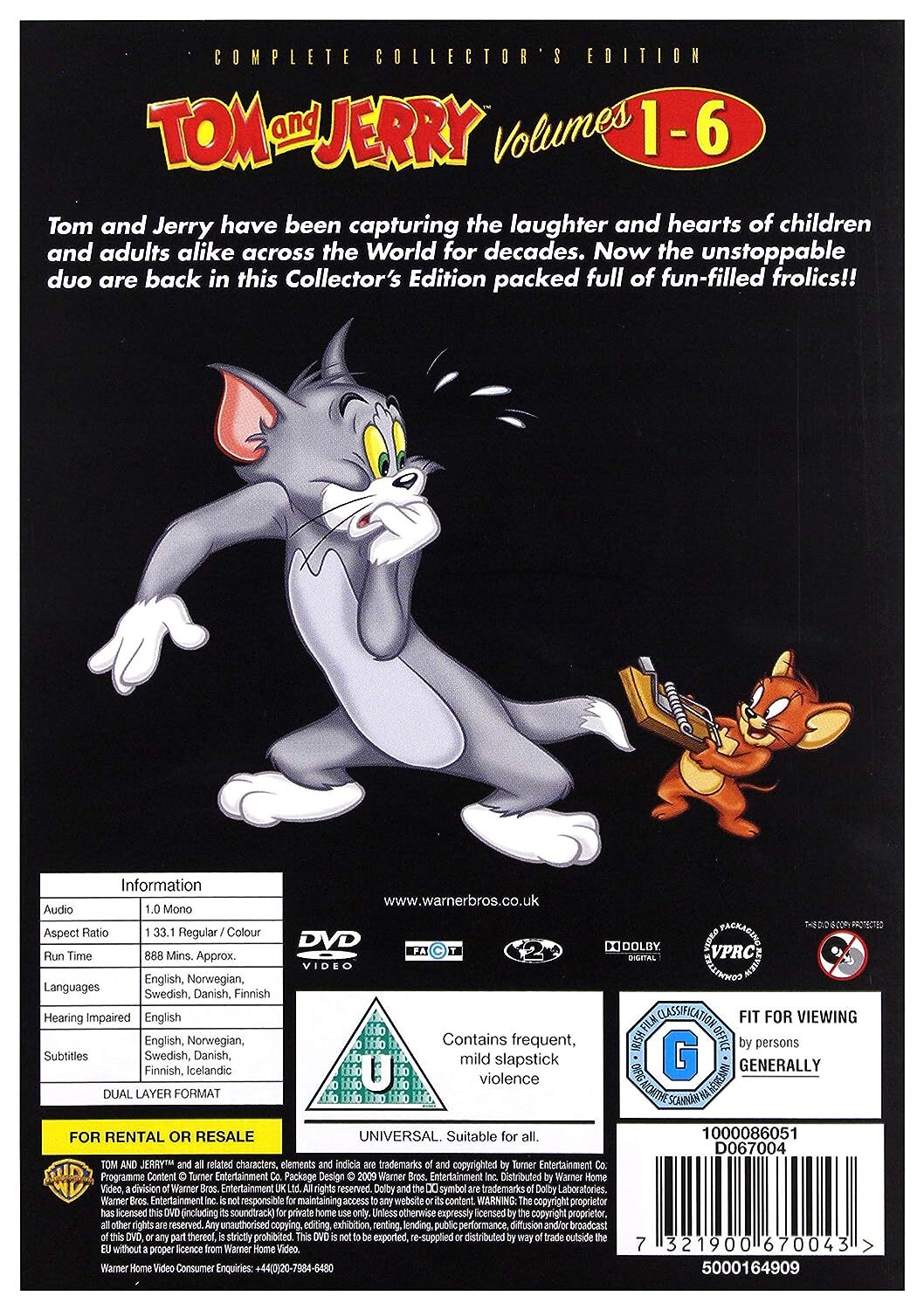 Tom And Jerry: Complete Volumes 1-6 (DVD) Tom and Jerry (UK IMPORT) | eBay