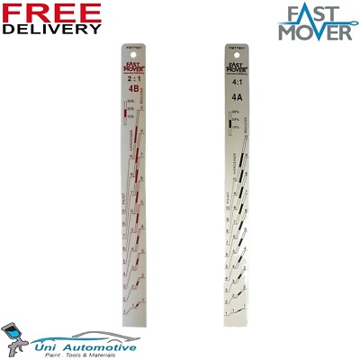 Fast Mover Double-sided Aluminium Paint Measuring Mixing Stick Ratio 2: ...