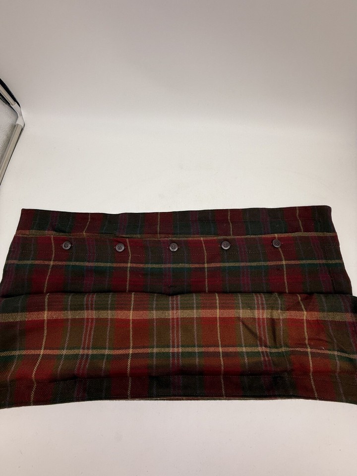 Ralph Lauren Wool Plaid Euro Square Pillow Covers Set Of 3 Red Plaid 26 ...