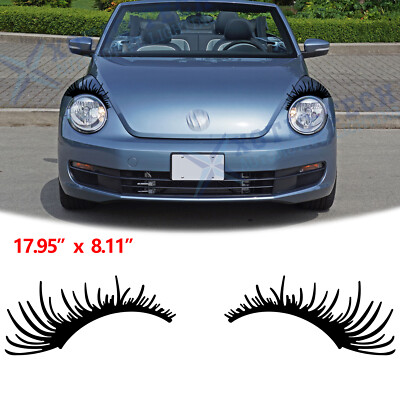 Car Eyelashes Stripe Decal Headlight Fog Eyebrow Stickers For MINI ...