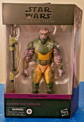 Star Wars The Black Series Rebels GARAZEB ZEB ORRELIOS Hasbro 6” Inch ...