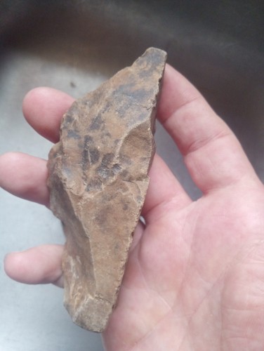 Authentic Native American Indian Knife Stone Hand Tool Scraper. Mid Tn ...