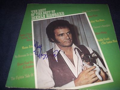 MERLE HAGGARD SIGNED ALBUM TITLED "THE BEST OF THE BEST OF" AWESOME! L ...