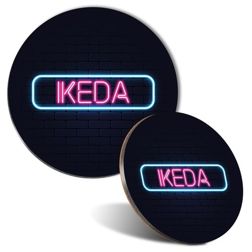Mouse Mat & Coaster Set Neon Sign Design Ikeda City Japan #351329 | eBay