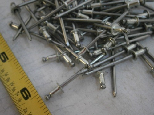 USM SD42BS Pop Rivets 1/8" x ..275 Dome Head Blind Steel Lot of 100 ...