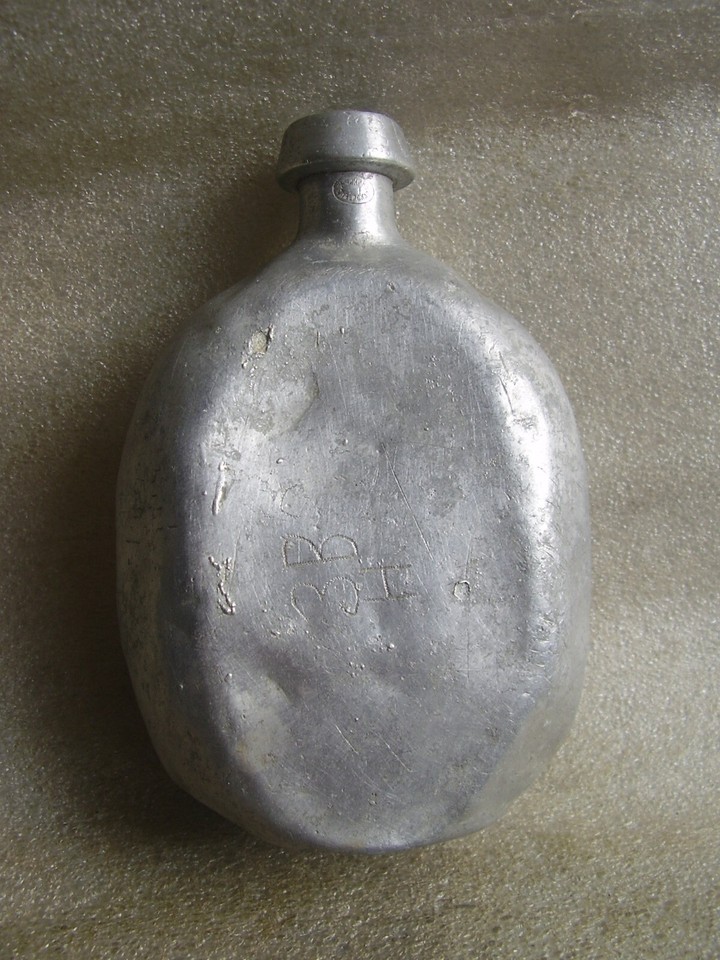 WWI Imperial Russian Army Aluminium Water flask Stamp 1900 for alcohol ...