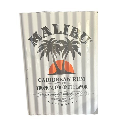 Vintage 1995 Malibu Rum Metal Sign 16” X 20” | eBay