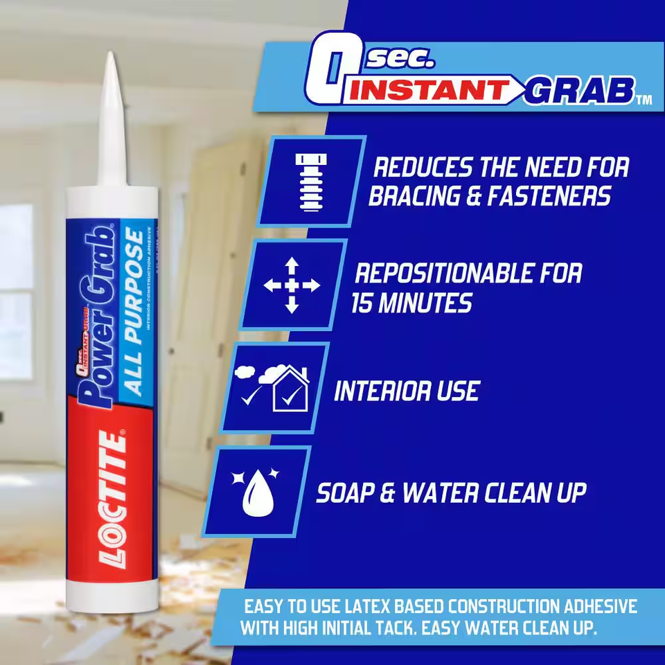 Loctite Power Grab All Purpose Instant Grab 9 oz | eBay