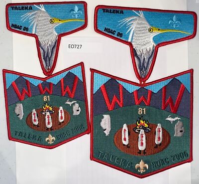 Boy Scout OA Flap Set Taleka Lodge 81 2006 NOAC With Mini | eBay