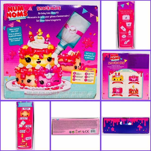 Num Noms Snackables Birthday Cake Slime Kit "smell so Delicious" 1 Set ...