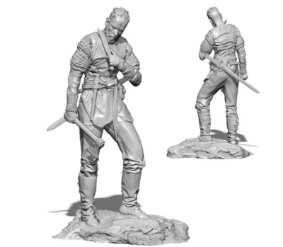 1/24 resin figures model kit Viking Legend Male Warrior Unassembled ...