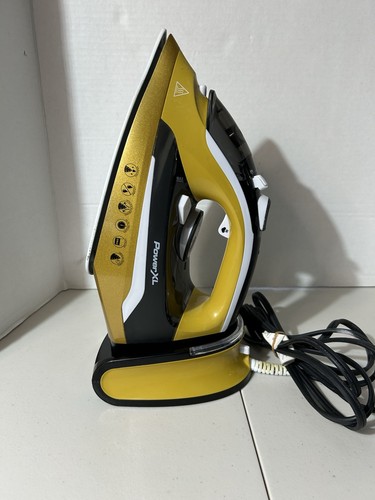Power XL Gold Black Cordless Iron & Steamer Ceramic Rechargeable ...
