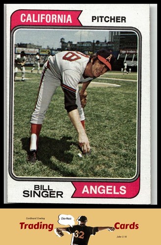 1974 Topps #210 Bill Singer California Angels Baseball Card EX | eBay