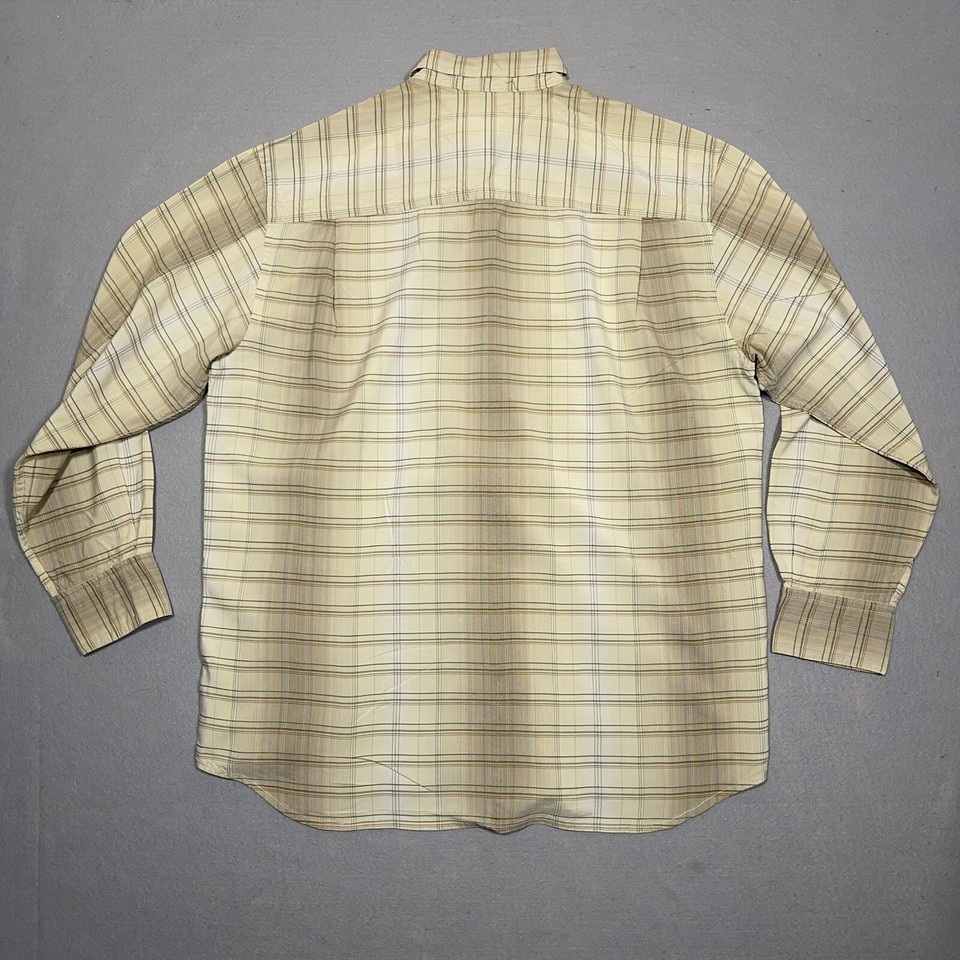 Tommy Bahama Shirt Men's Size Large 100% Silk Long Sleeve Window Pane ...