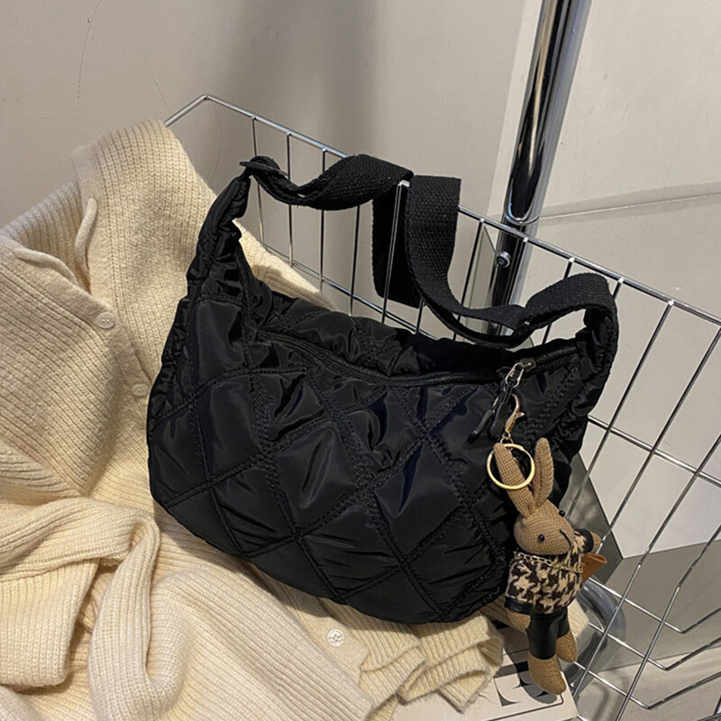 Solid Color Rhombus Large Capacity Casual Shoulder Messenger Bag Dumpling Bags | eBay